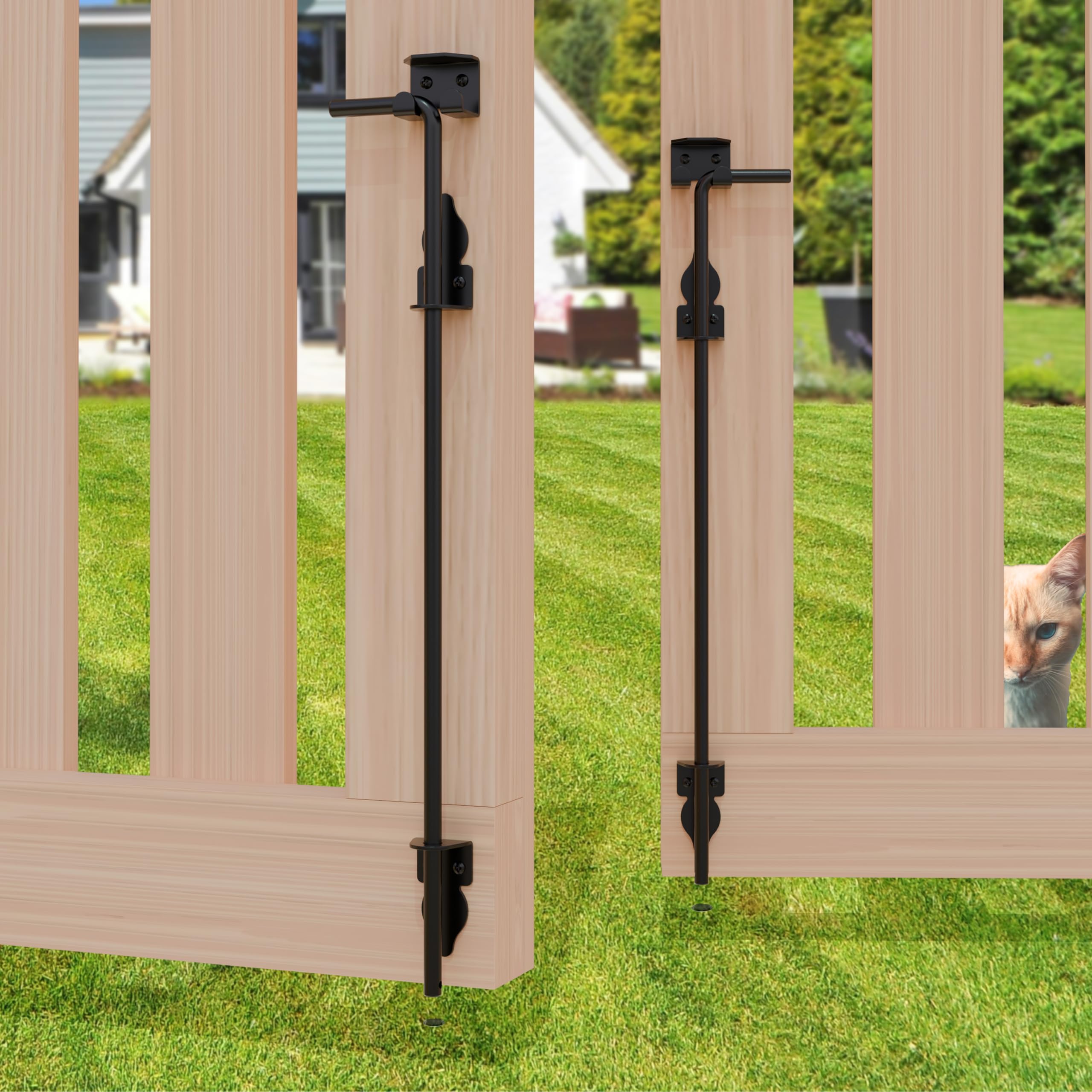 Snapklik.com : 24 Inch Cane Bolt Gate Drop Rod, Heavy Duty Gate Latch ...