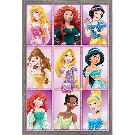 Amazon.com: Trends International Disney Princess - Grid Wall Poster, 22 ...