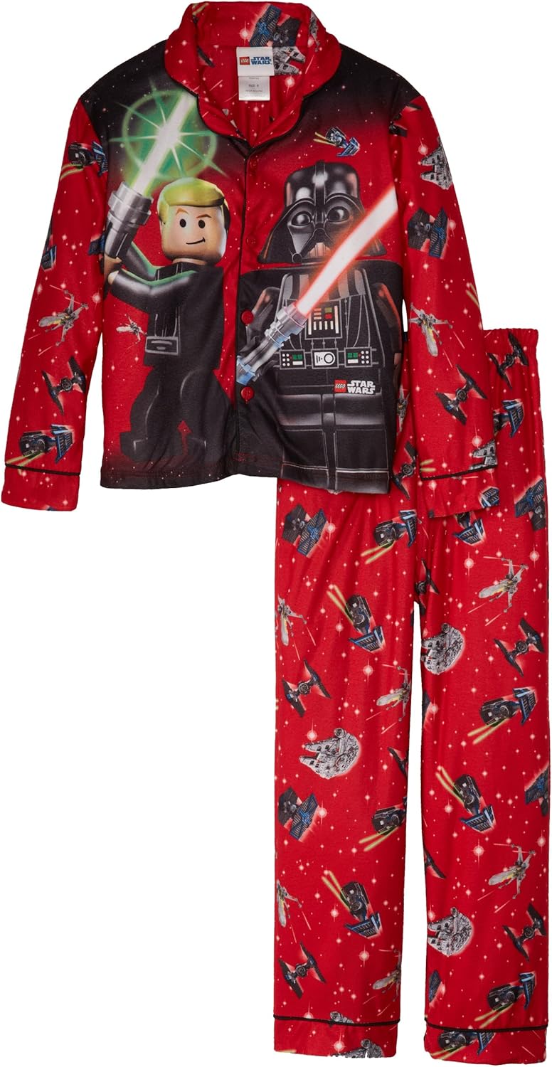Amazon.com: Star Wars Big Boys' Lego 2 Piece Pajama Set : Clothing ...