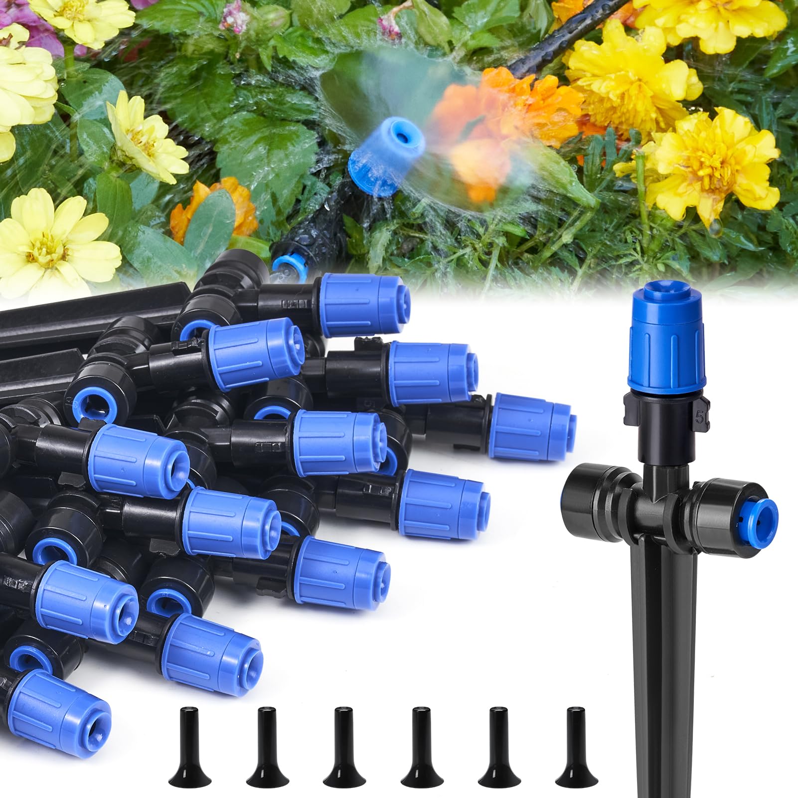 Snapklik.com : HIRALIY 12PCS Quick-Connect Adjustable Fan-Shaped ...