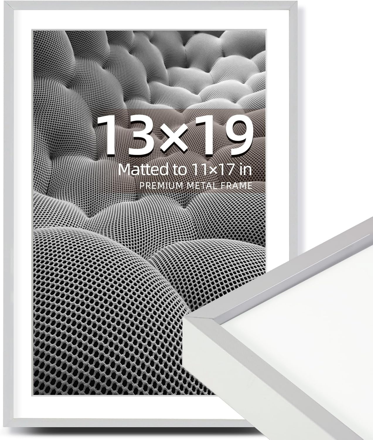 Amazon.com - OUZUGIE 13X19 Picture Frame,Display Poster 11X17 With Mat ...