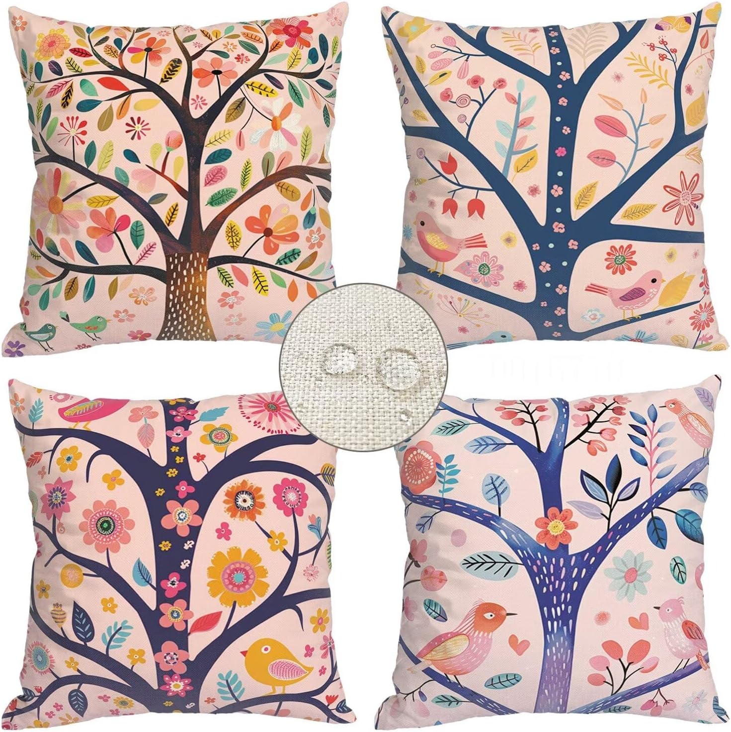 Amazon Boho Pillow Covers 12x12 Inch Set Of 4 Summer Geometry