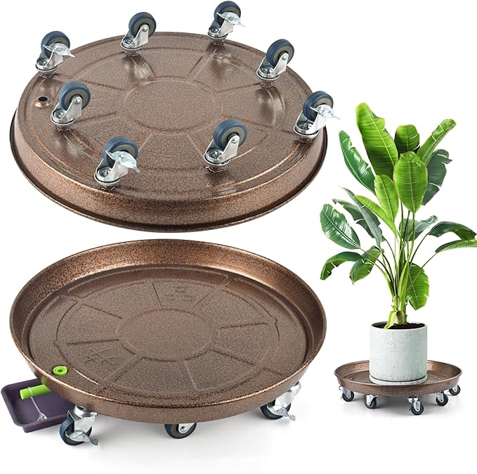 Amazon.com: PACETAP 2Pack 20'' Extra Large Plant Stand with Lockable ...