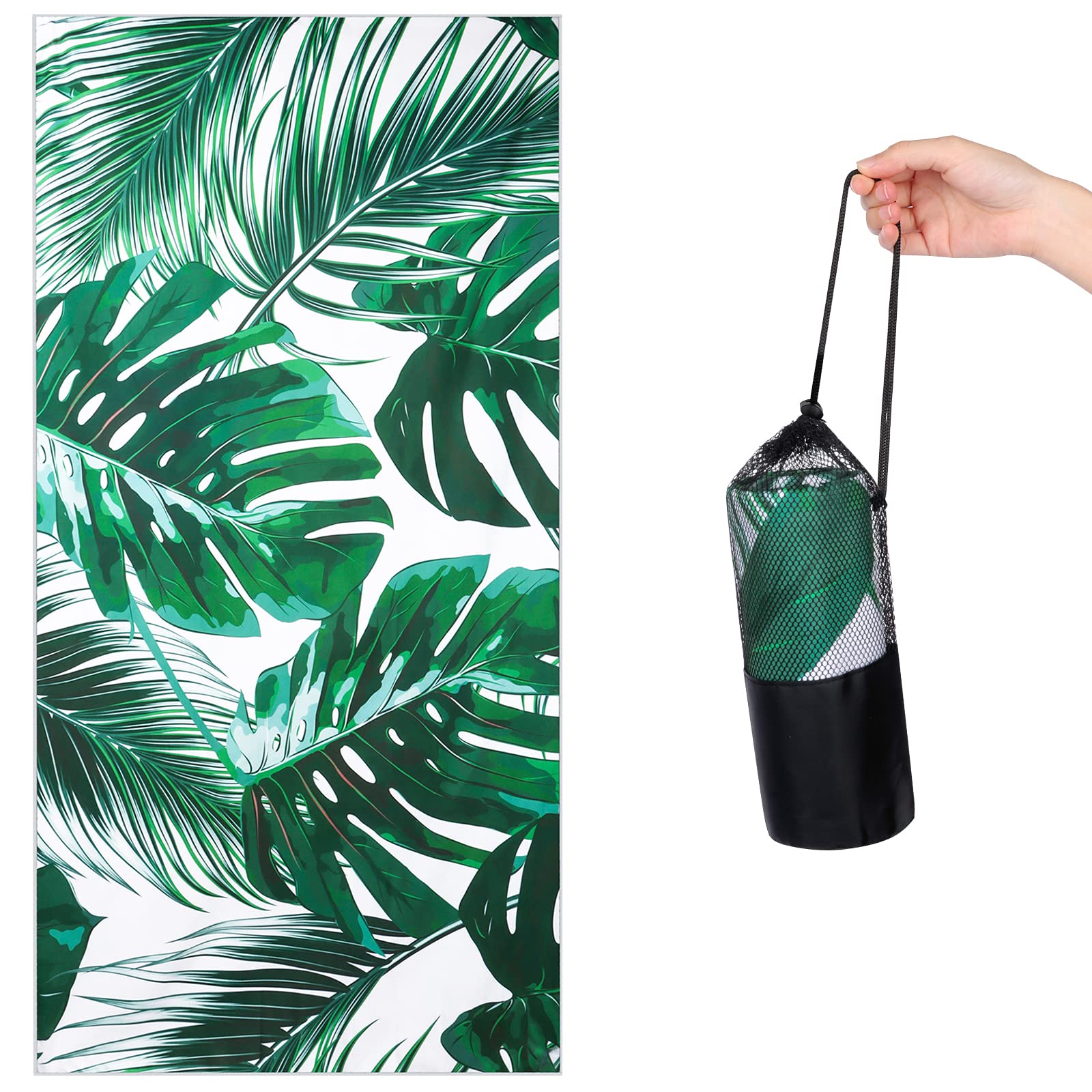 NiCoLa Beach Towel Lightweight Beach Towels, 160 * 80cm Quick Dry Beach ...