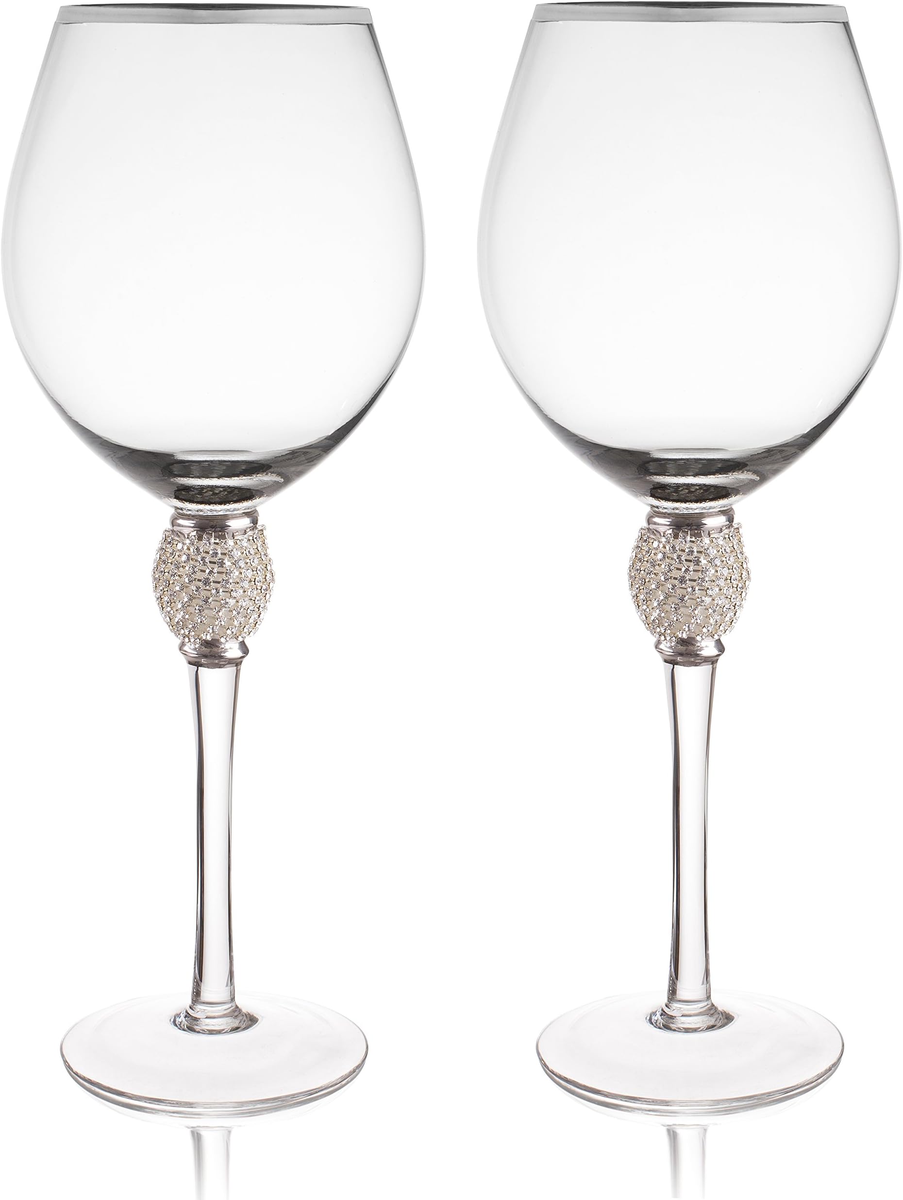 Amazon.com | Sea Stones “Touchstone” Universal Wine Glass Set of 2-18oz ...