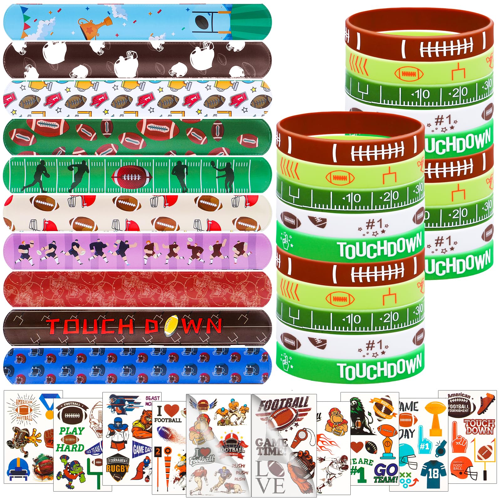 Amazon.com: Alomois 60PCs Football Party Favor Football Silicone ...