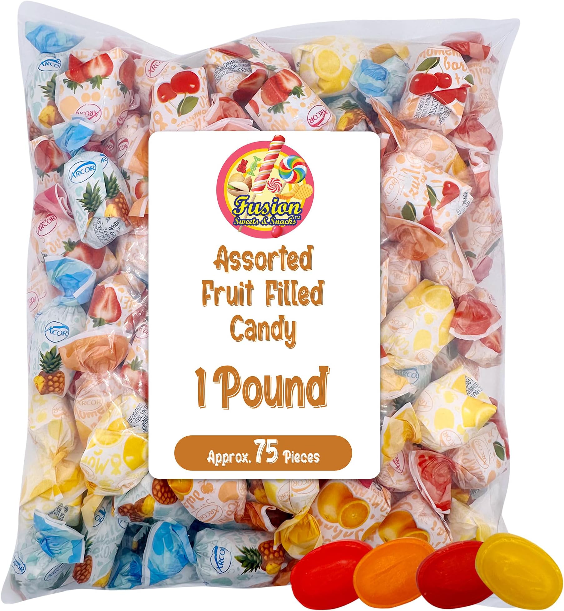 Amazon.com : Butterscotch Discs Hard Candy | 2 LBS | Individually ...
