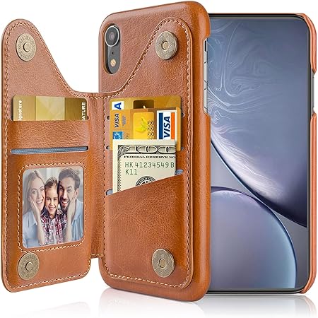 Amazon.com: LOHASIC for iPhone XR Wallet Case, 5 Card Holder Phone Cover to Men Women, Premium ...