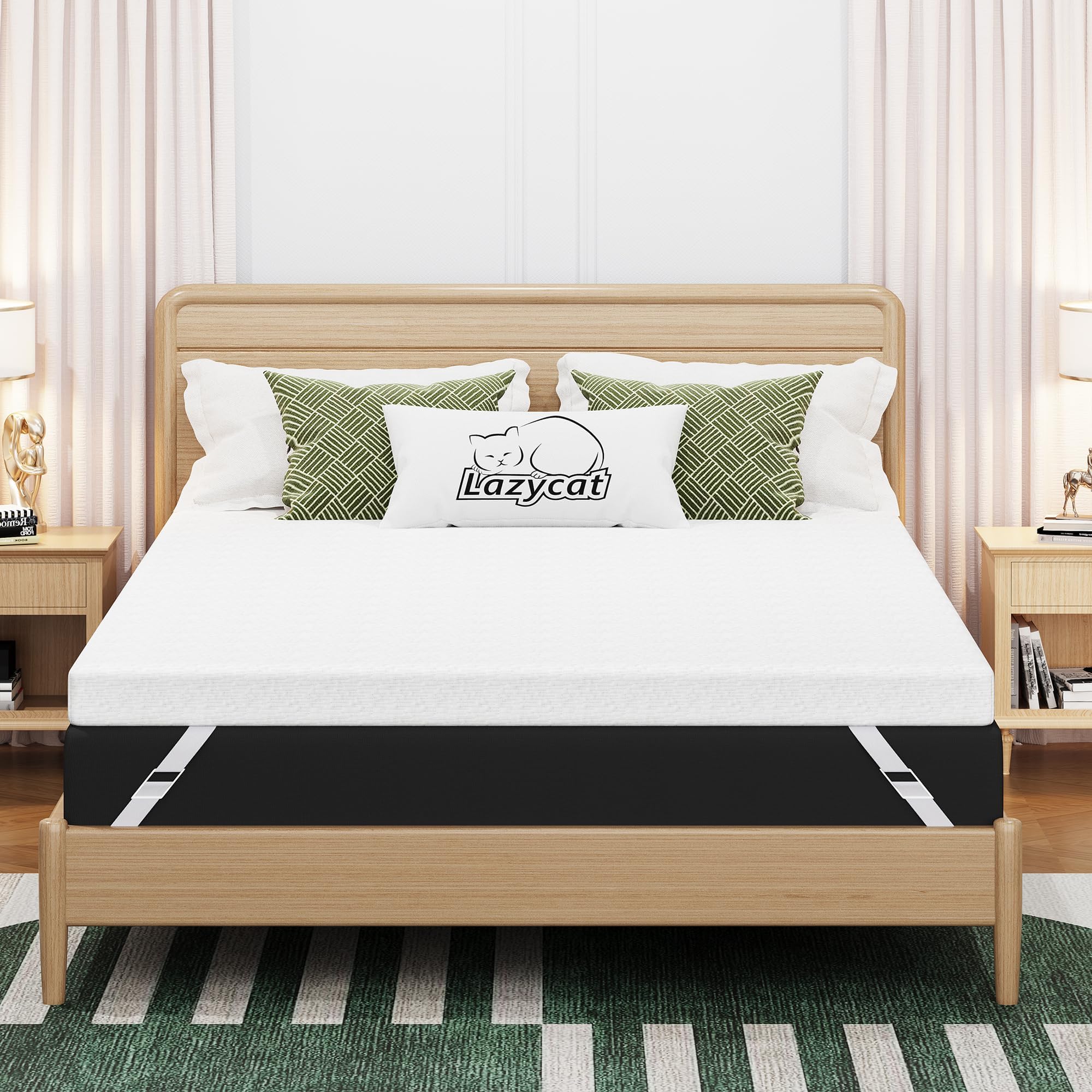 Amazon.com: Sleepmax Firm Mattress Topper Full Size 3 Inch - Extra Firm ...