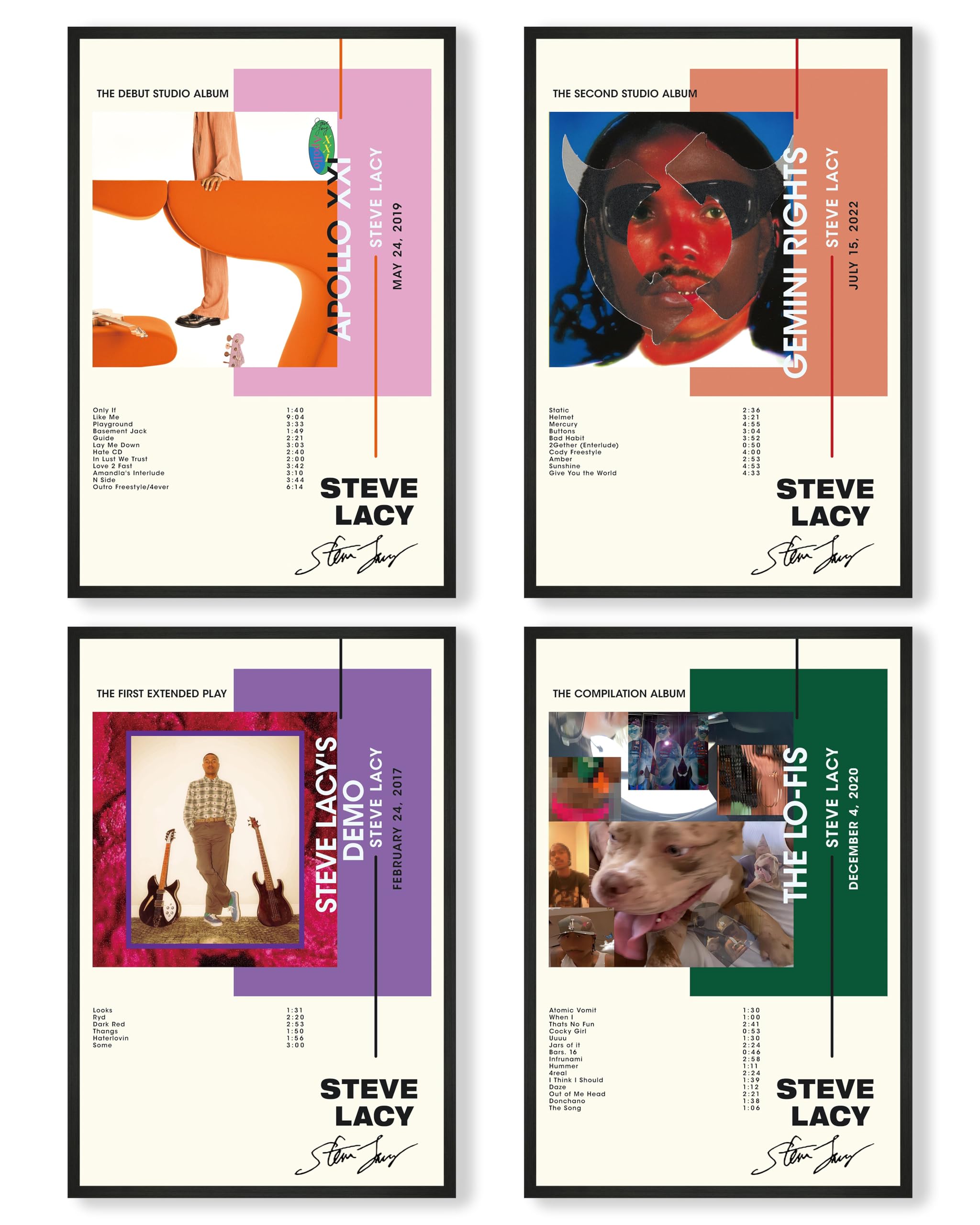 Amazon.com: BcoMfy Steve Lacy Poster Album Cover Posters for Room ...
