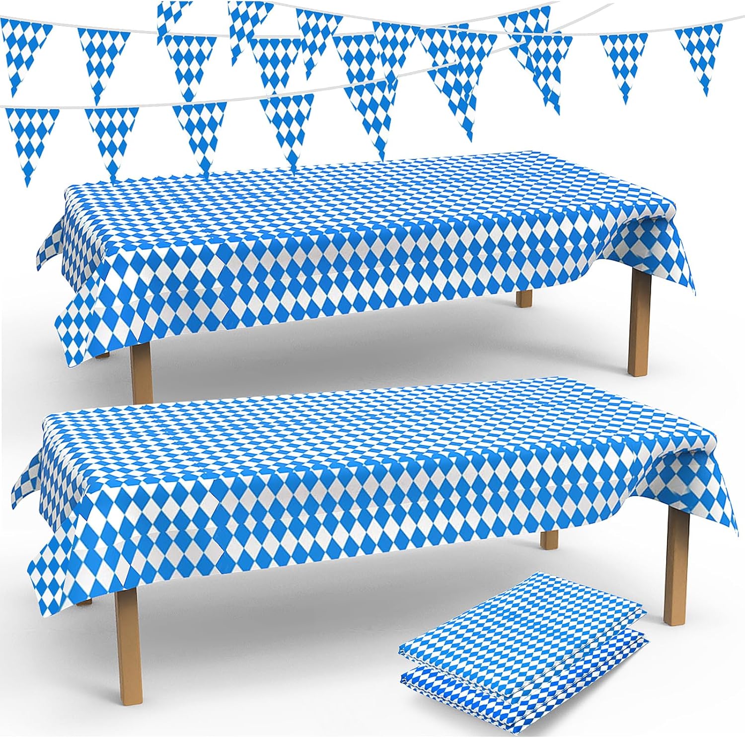 Amazon.com: Oktoberfest Tablecloth - 2 Munich Tablecloths, 108" x 54 ...