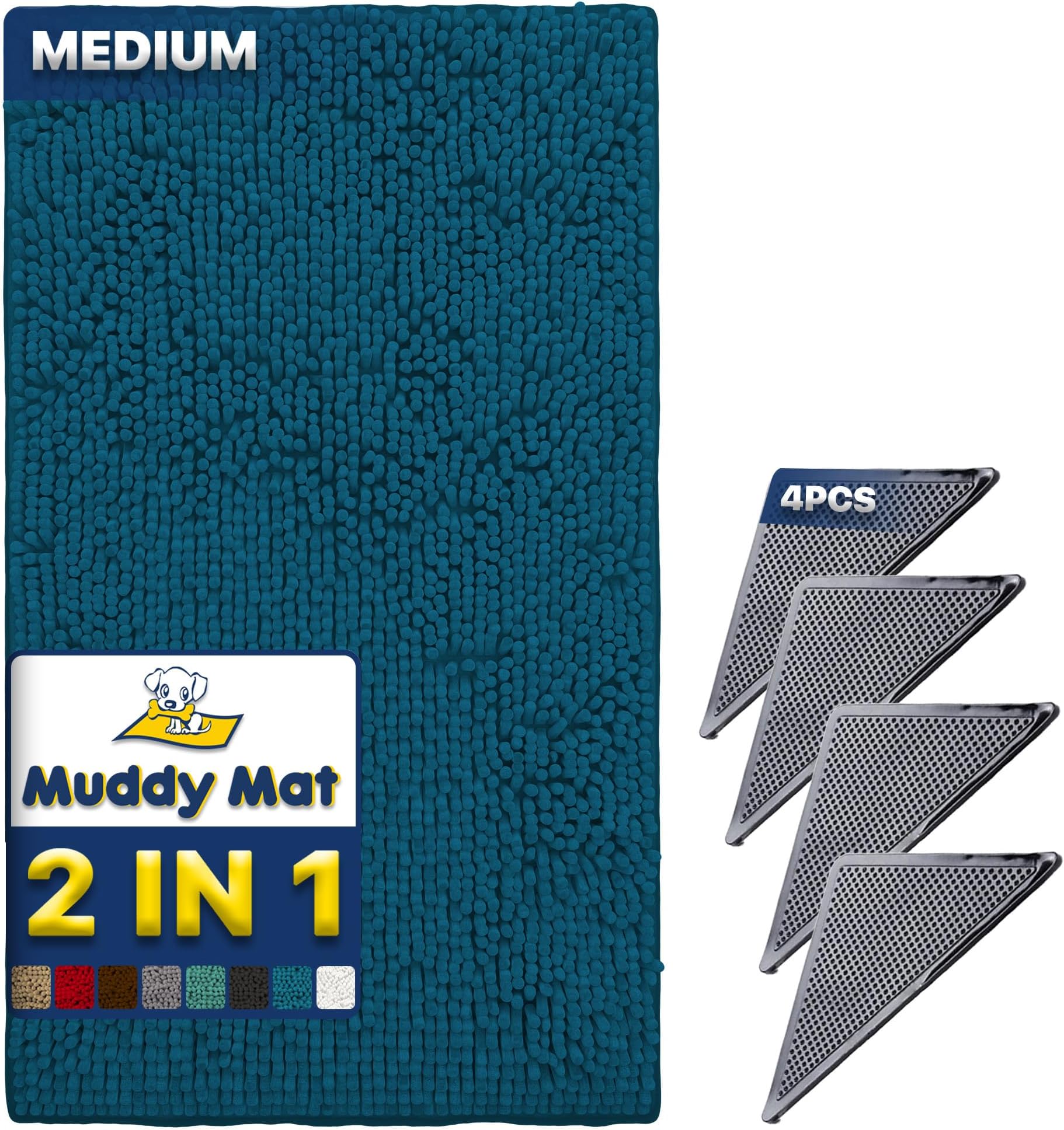 Amazon.com: Muddy Mat 2 in 1 Bundle-Absorbent Microfiber Door Mat ...