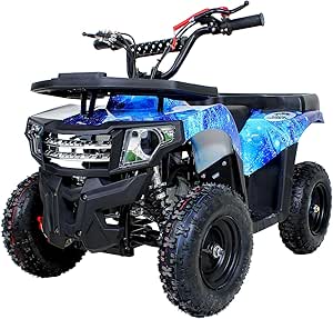 LITTLE MONKEY Cuatrimoto Montable Motor a Gasolina 2 Tiempos Niños ATV 49 CC Llantas de Caucho ...