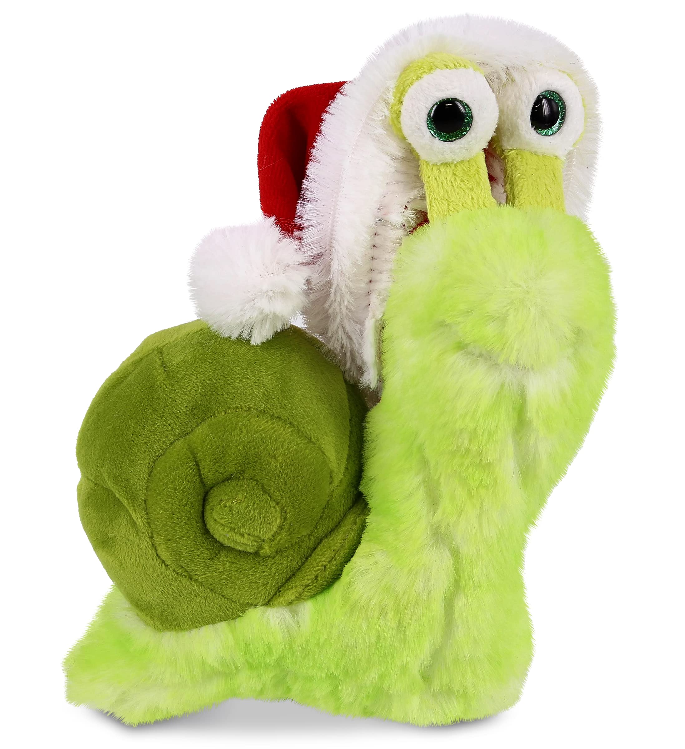 Amazon.com: DolliBu Santa Green Snail Stuffed Animal Plush Toy - Super ...