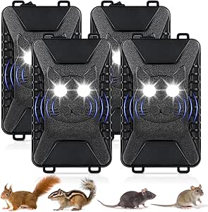 Amazon.com: 4 Pack Electronic Mouse Repellent Devices for Car Garage ...