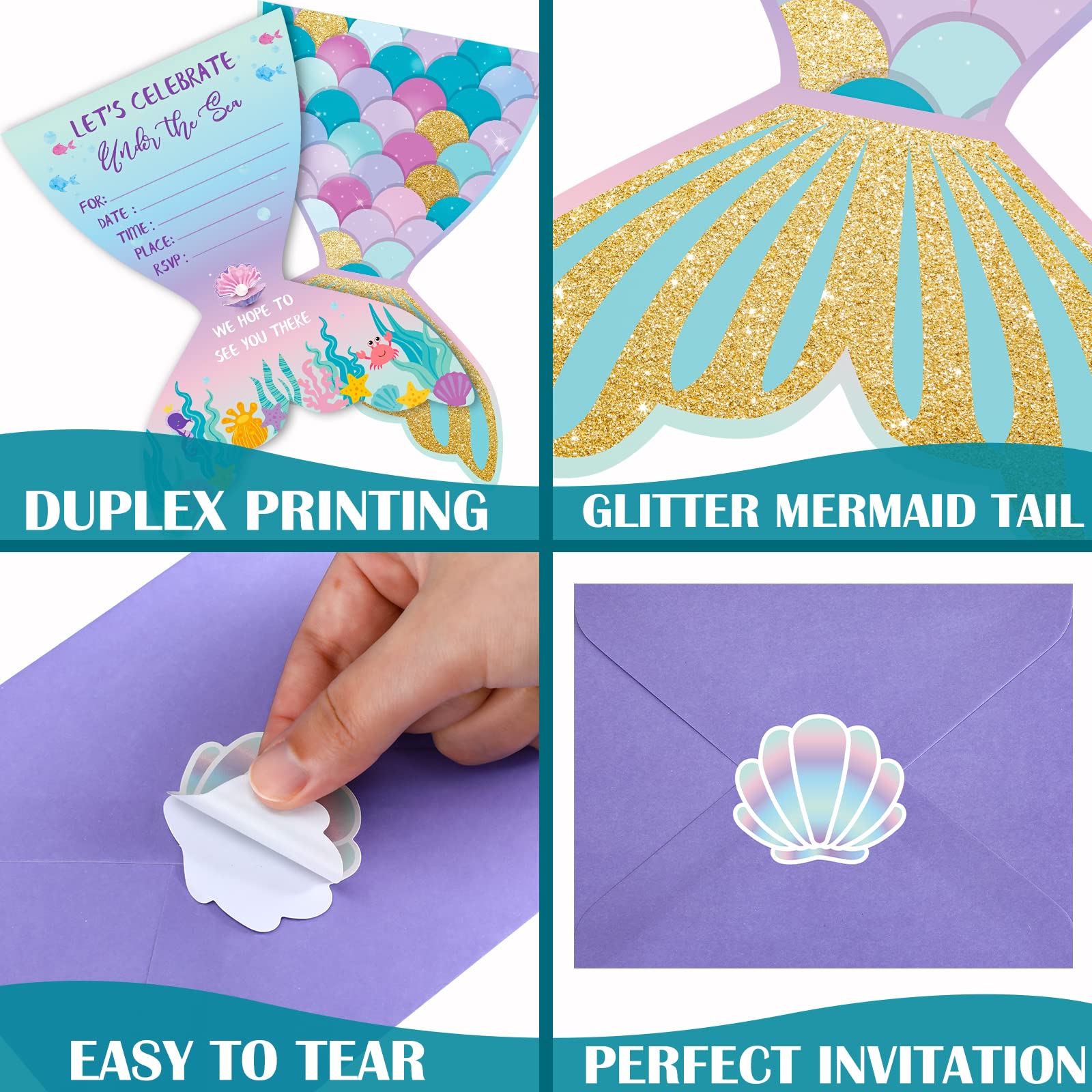Mermaid Tail Invitation