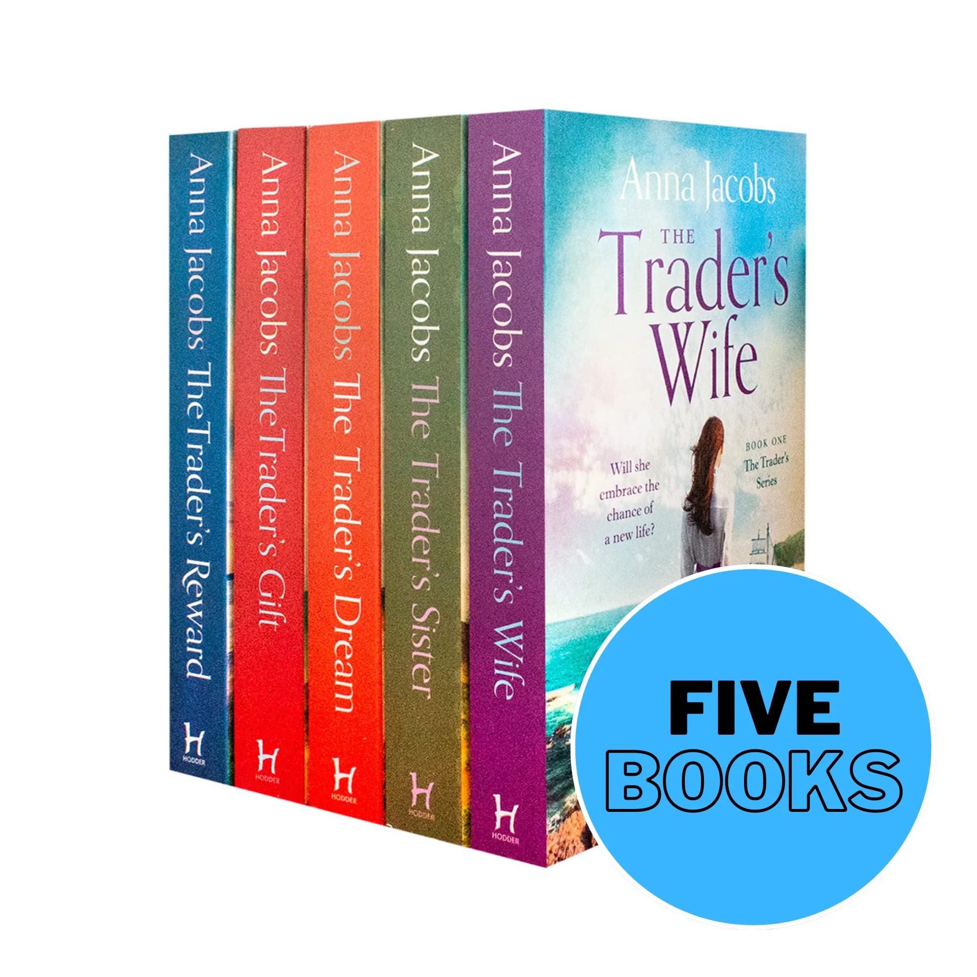 Anna Jacobs The Trader Series 5 Books Collection Set (The Trader's Wife ...