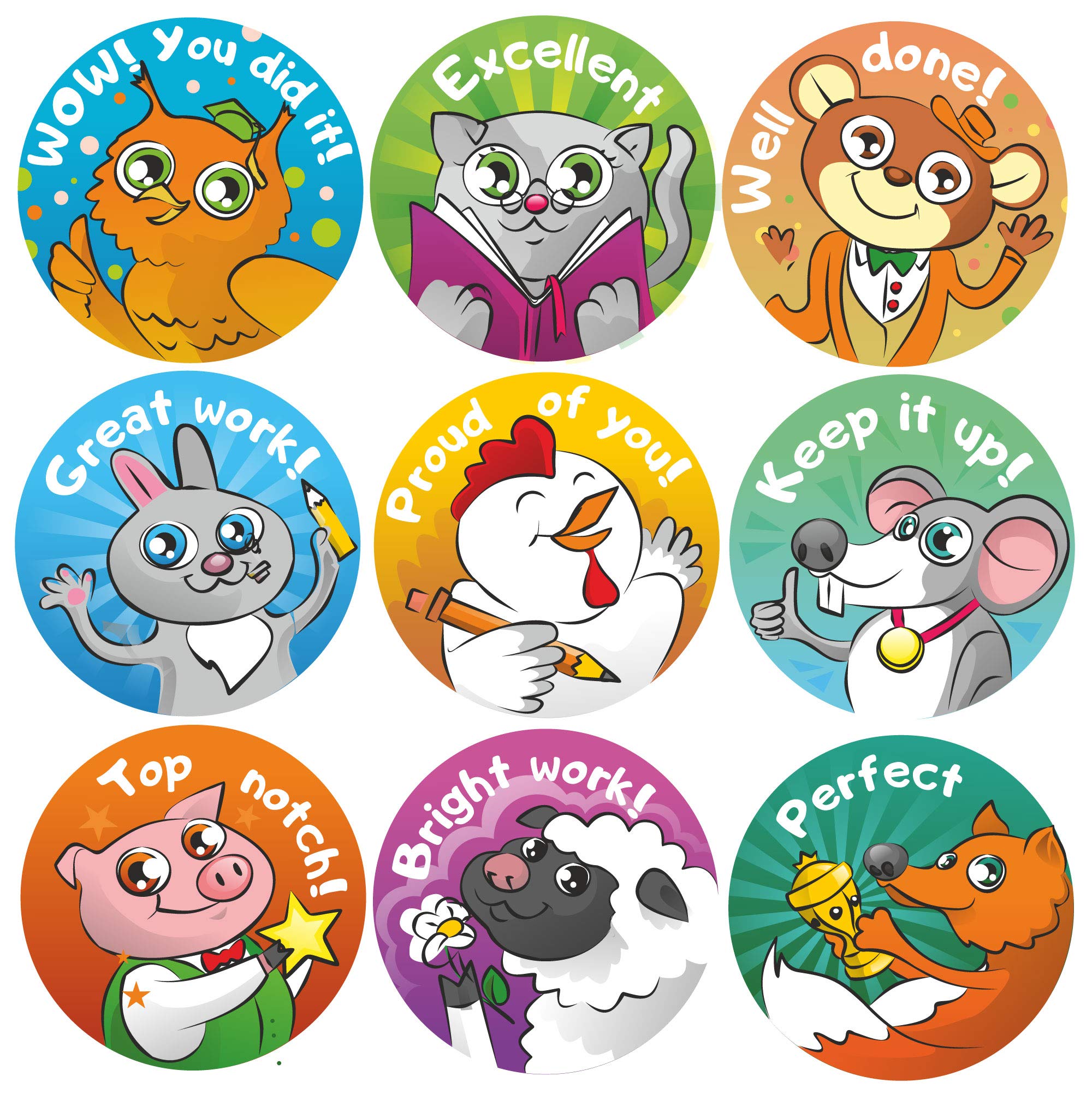 Buy ClossTrick Reward Stickers for Kids Teacher 200 in Roll Bulk Pack ...