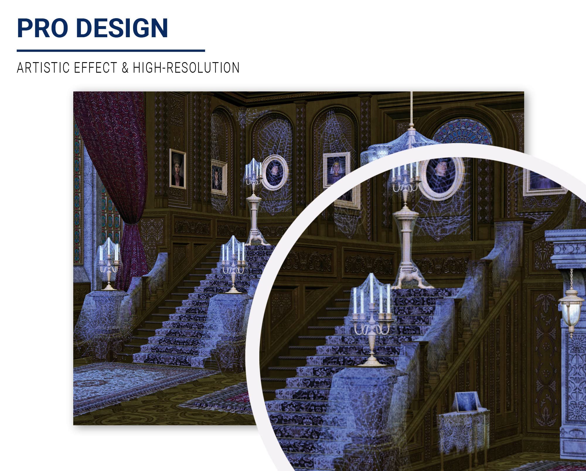 Buy Allenjoy 7x5ft Halloween Haunted House Backdrop Middle Ages Retro ...