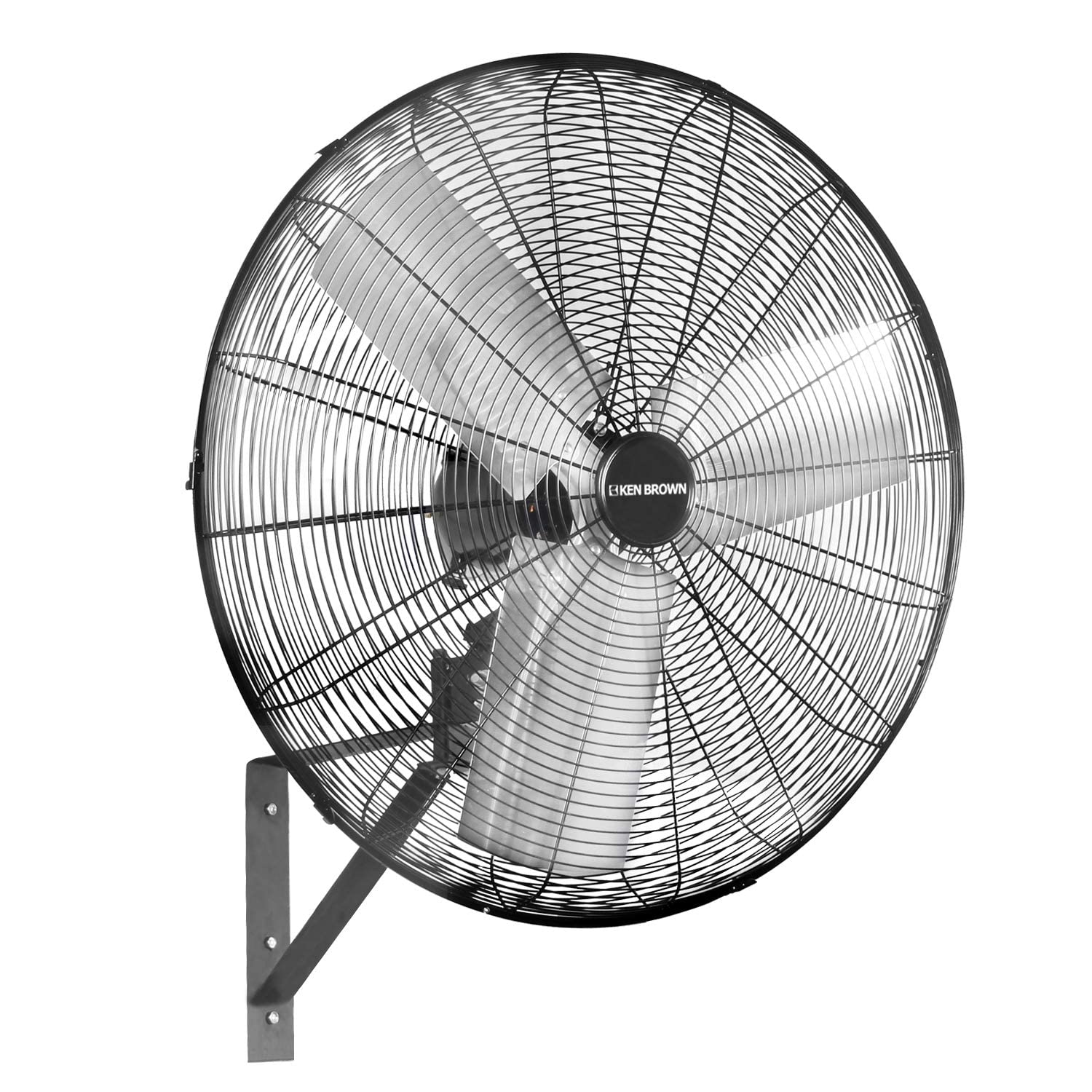 KEN BROWN 30 Inch Industrial Oscillating Wall Mount Fan 9500CFM,Heavy ...