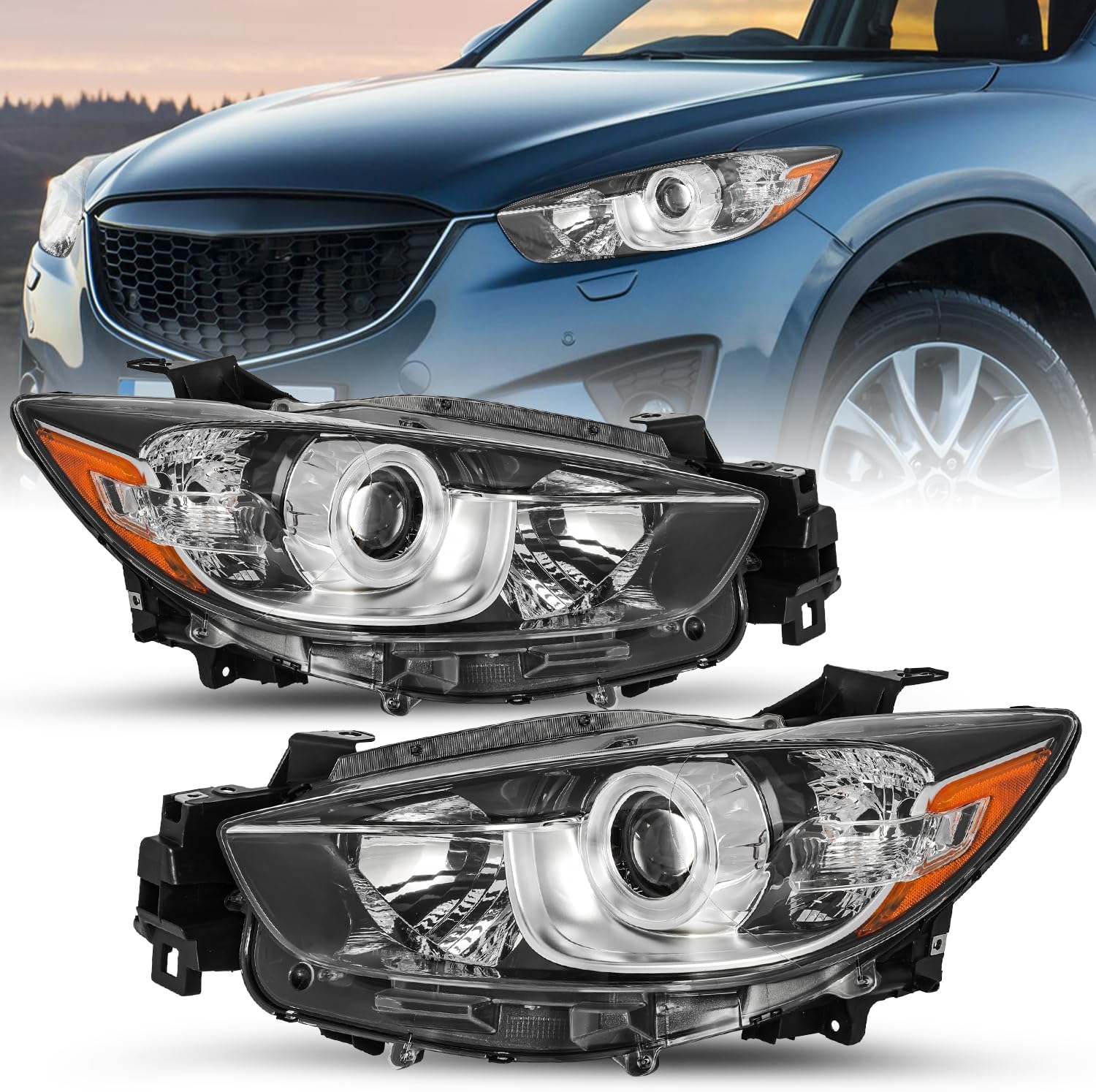 Amazon.com: TYC Right Headlight Assembly Compatible with 2013-2015 ...