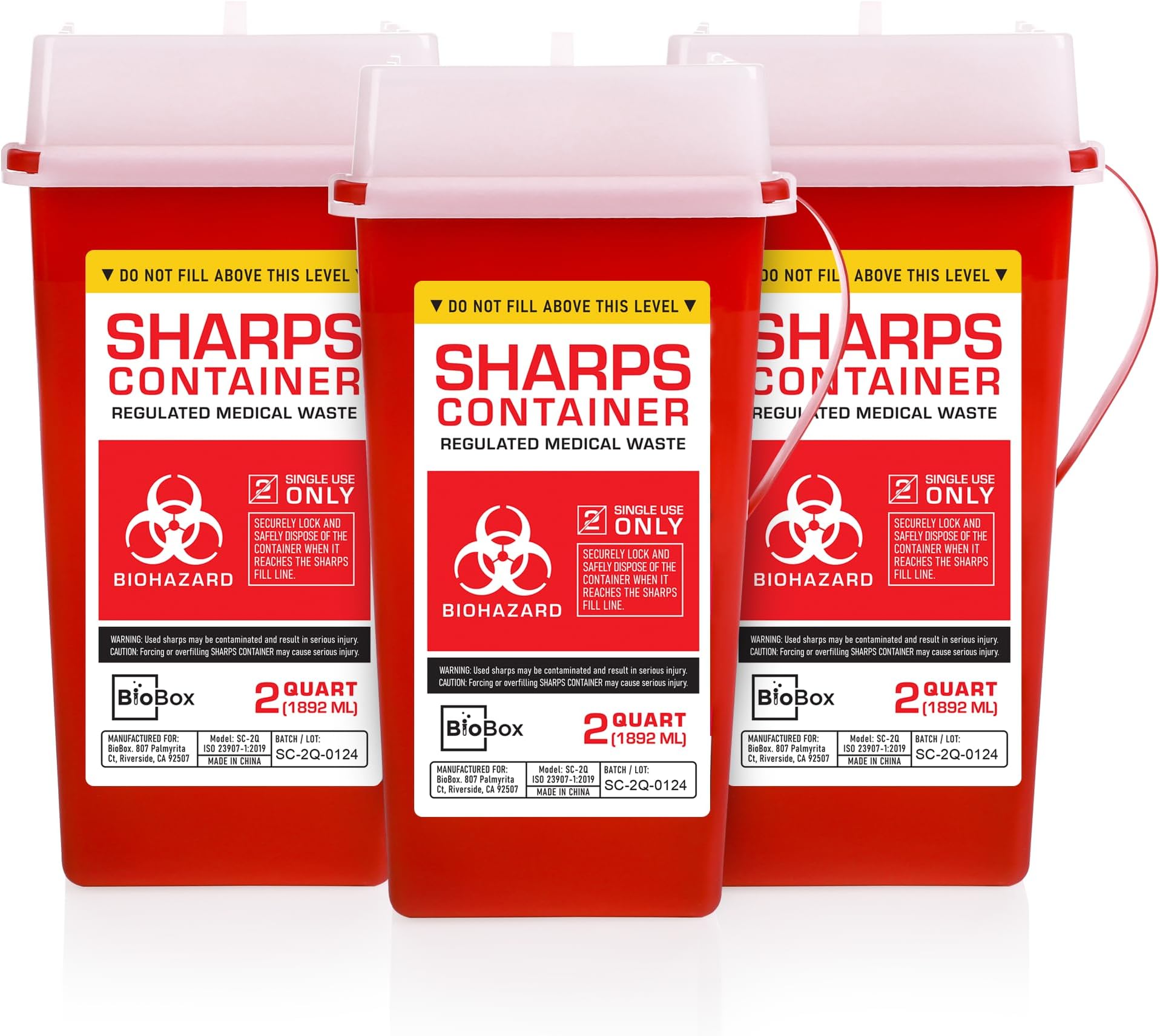 Amazon.com: SharpStar in-Room Sharps Container Counter Balanced Lid 5 ...