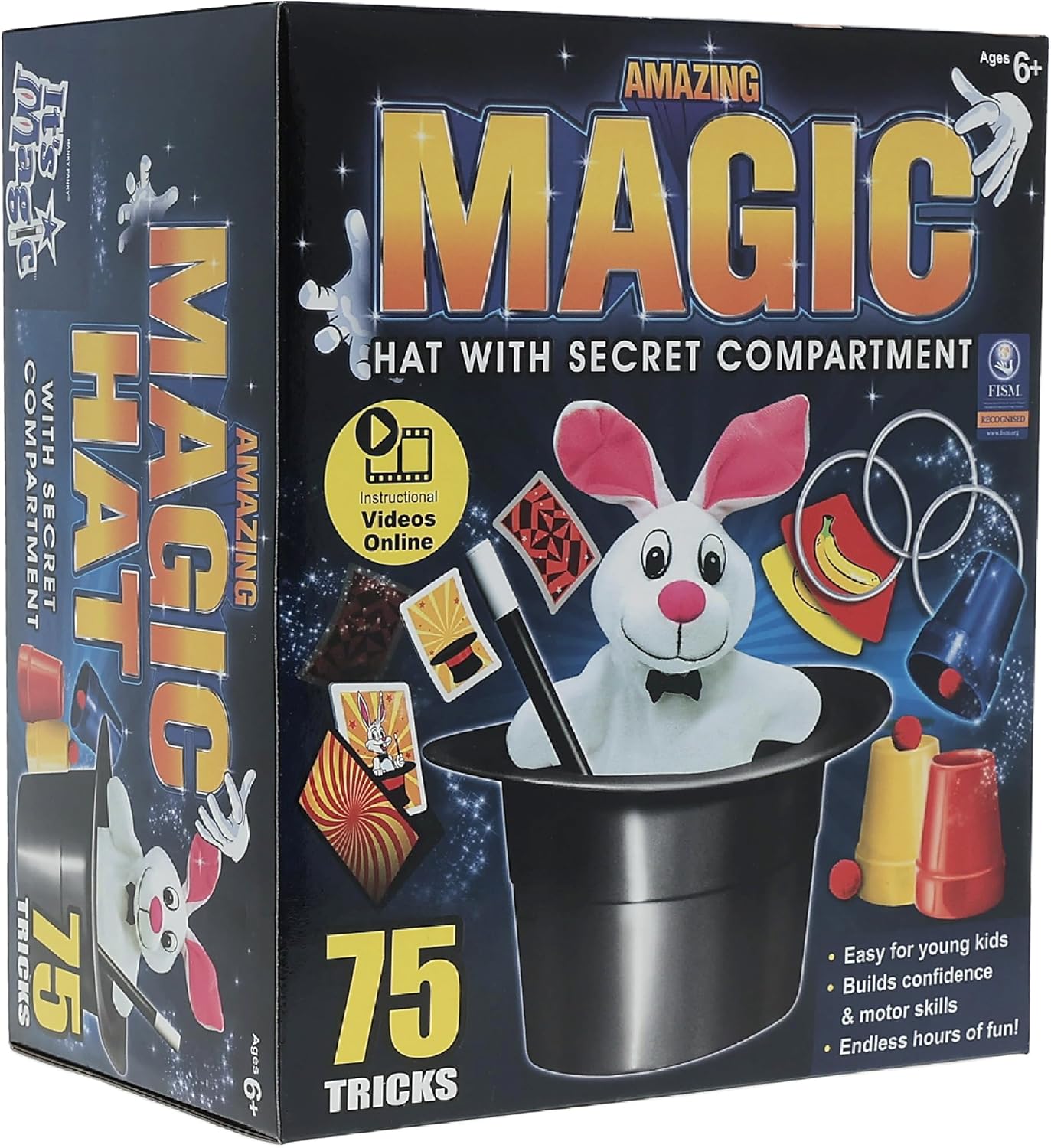 Amazon.com: Amazing Magic Hat - 75 Easy to Learn Magic Tricks - It's ...
