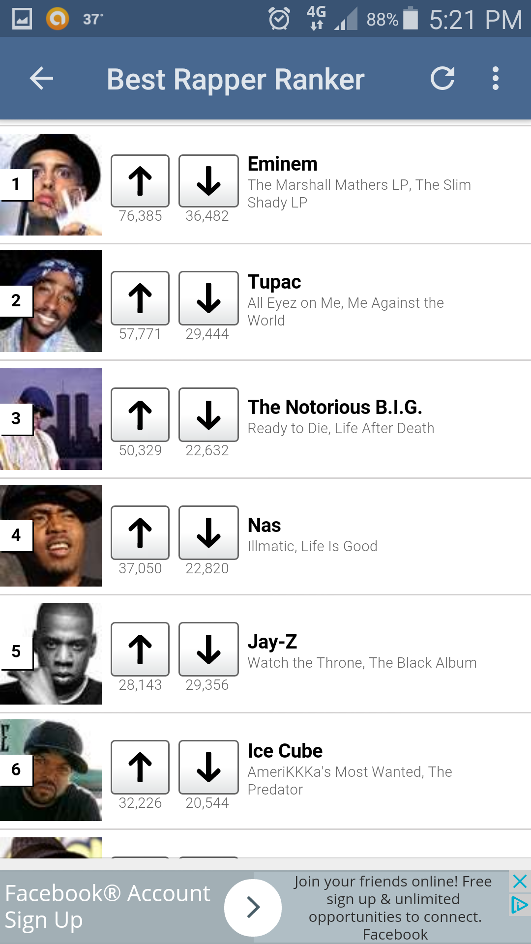 Best Rapper Ranker - App on Amazon Appstore