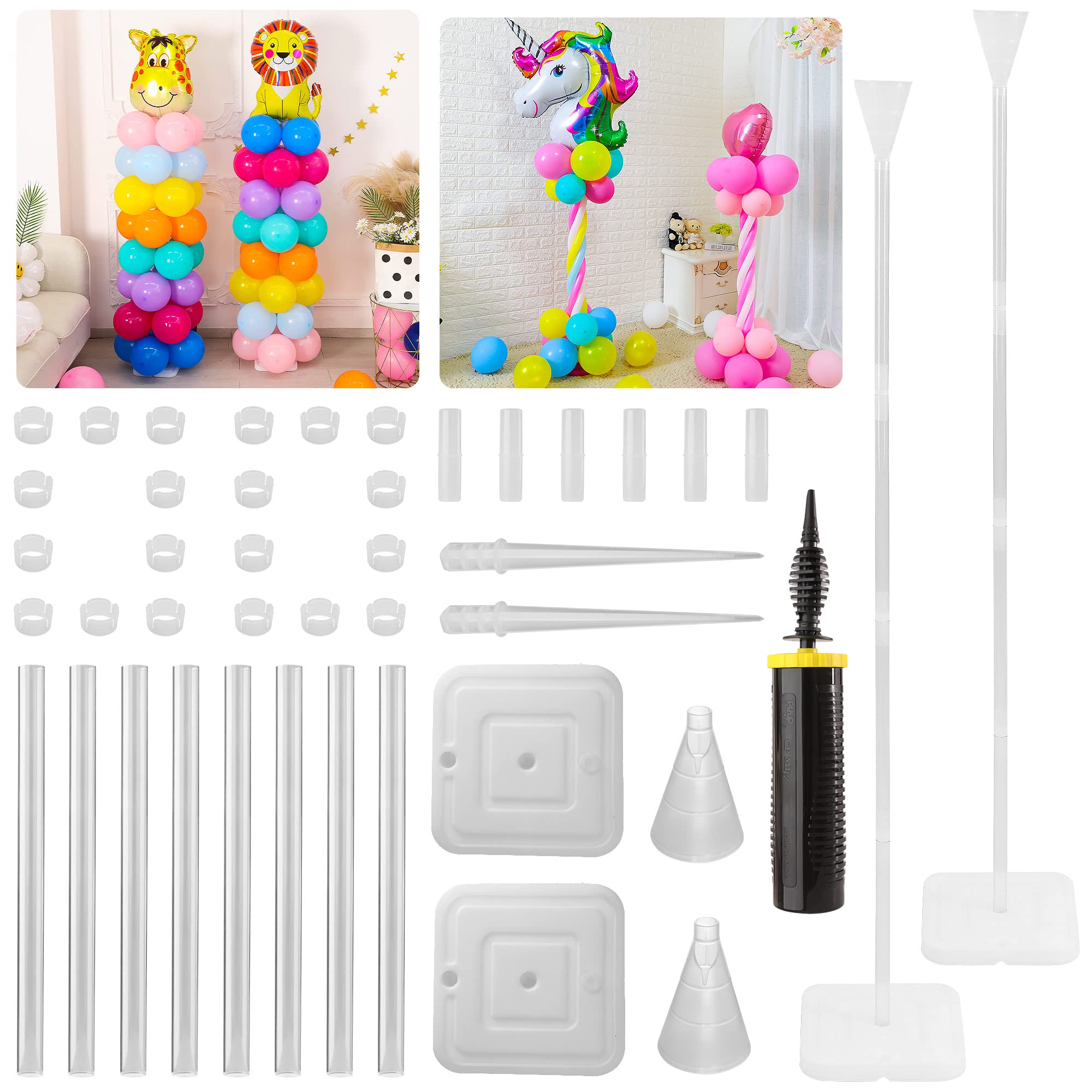 2 Sets Balloon Column Kit Base Stand Tall Balloon Tower | Desertcart INDIA