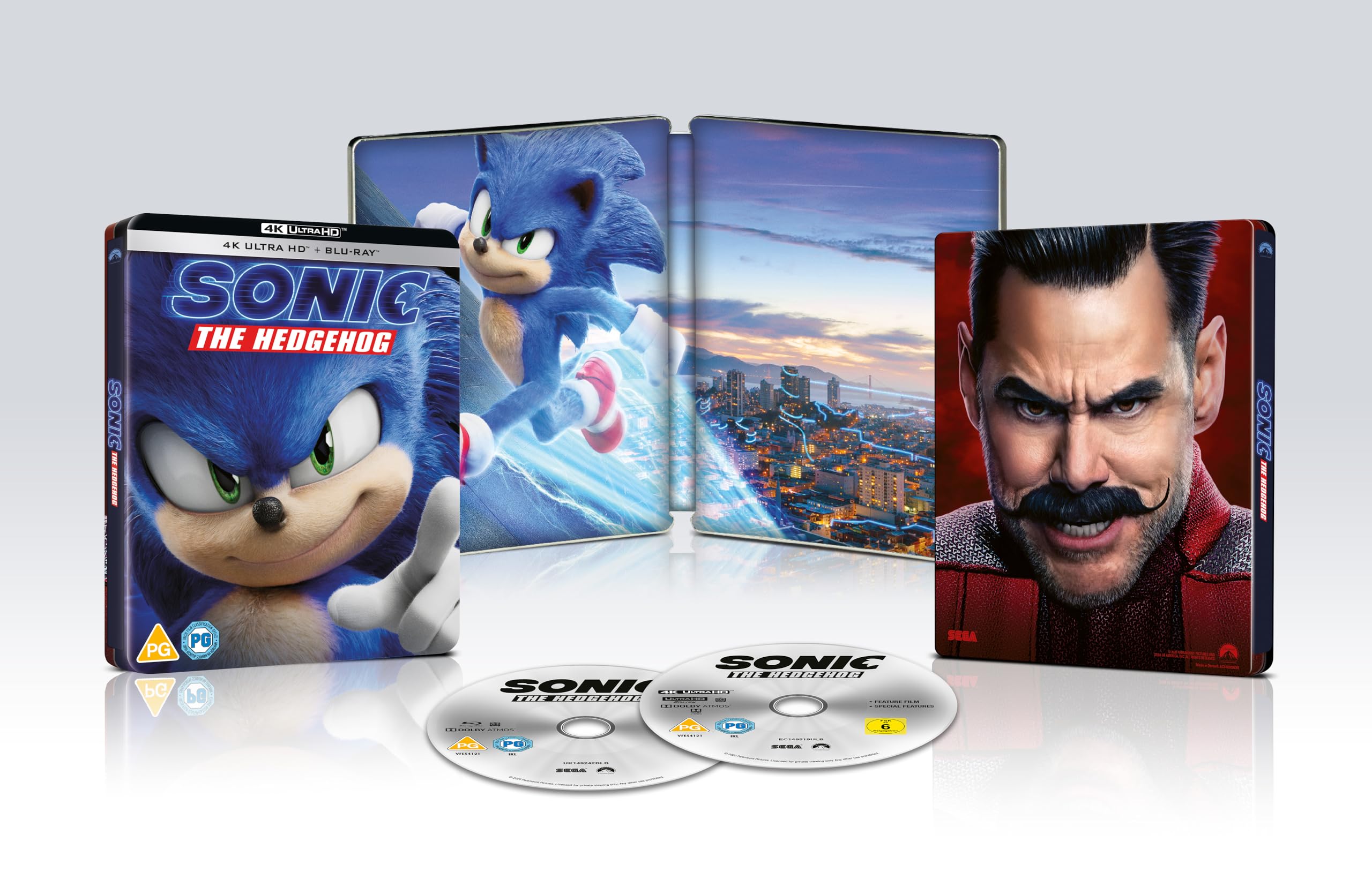 Amazon.com: Sonic The Hedgehog UHD BD SteelBook [Blu-ray] [Region A & B ...