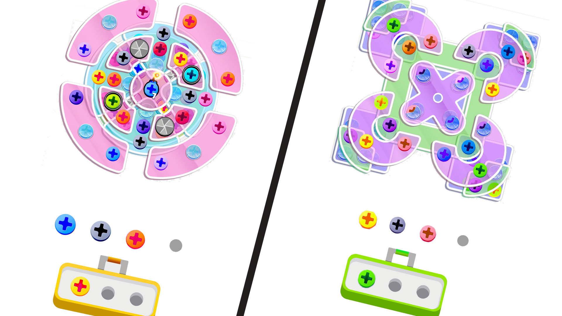 Screw Pin Master Jam Puzzle: Nuts and Bolts Color Match Sorting Puzzle ...