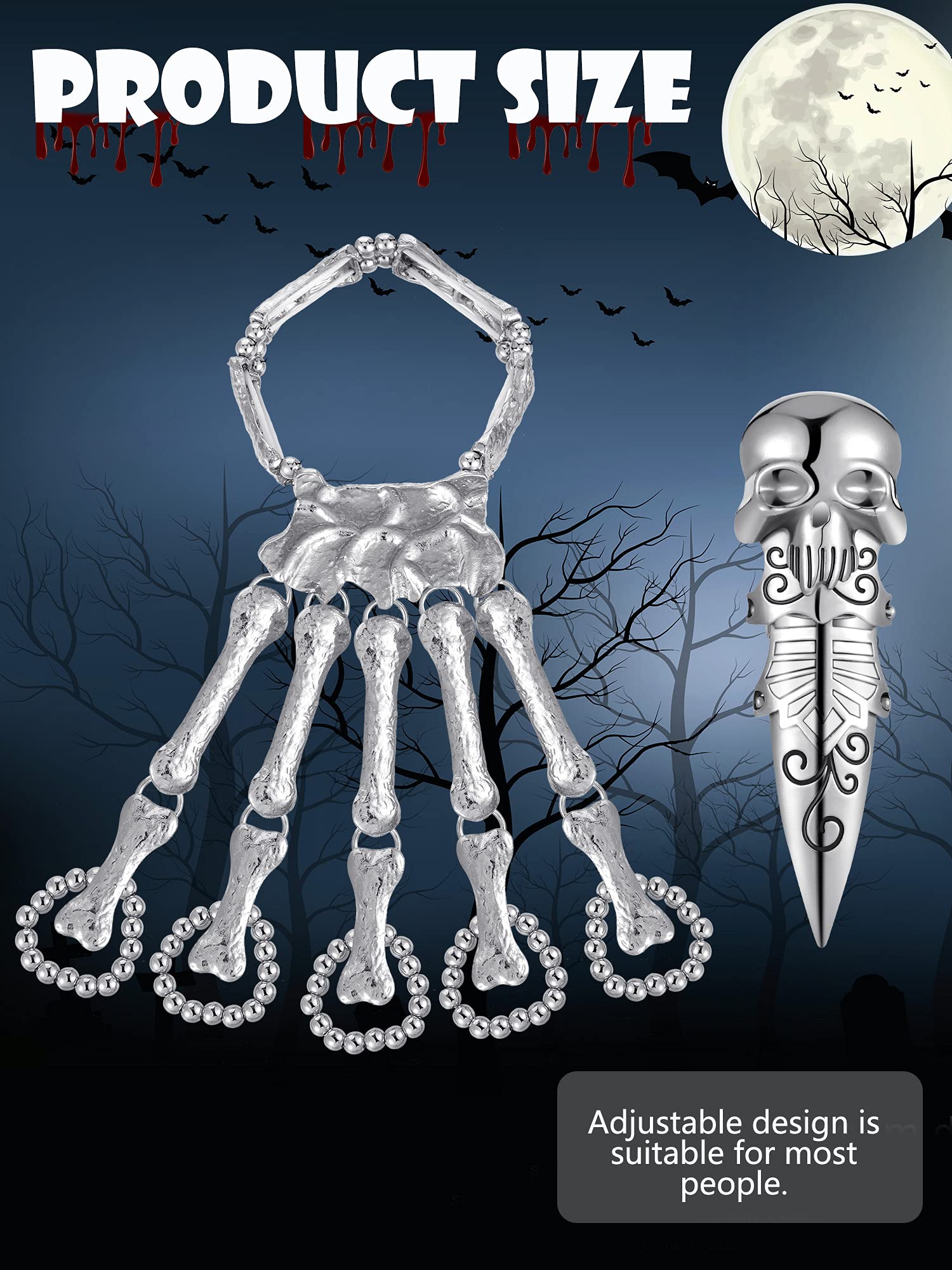 10 Pieces Skeleton Hand Brace...B09B3HS7KR | Encarguelo.com