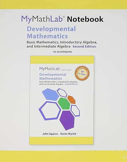 MyLab Math Notebook for Developmental Mathematics: Basic Mathematics ...