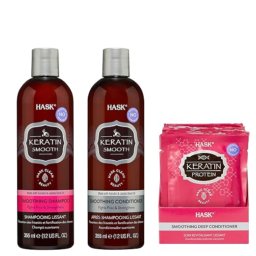 Amazon.com : HASK Keratin Collection: 12 pack of Keratin Protein Deep ...