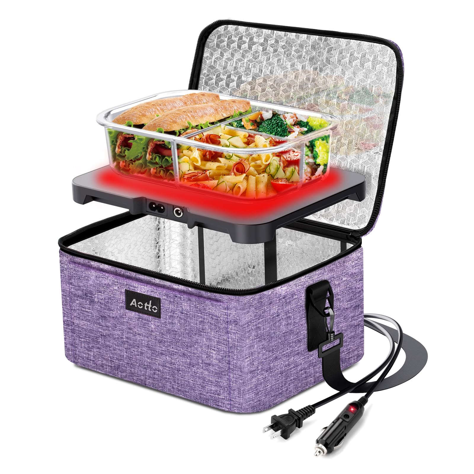 Snapklik.com : Portable Oven, 12V, 24V, 110V Food Warmer, Portable Mini ...
