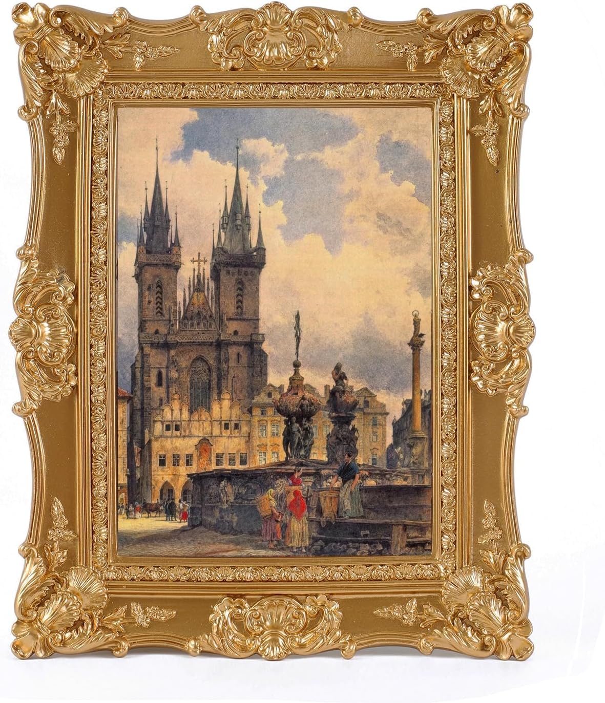 Amazon.com - SIKOO 5x7 Vintage Picture Frame Antique Ornate Gold Photo ...