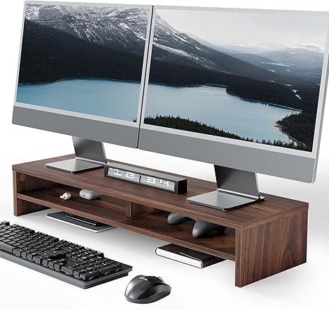 Amazon.com: Fenge Monitor Stand, 31.5 Inch Computer Monitor Riser for ...