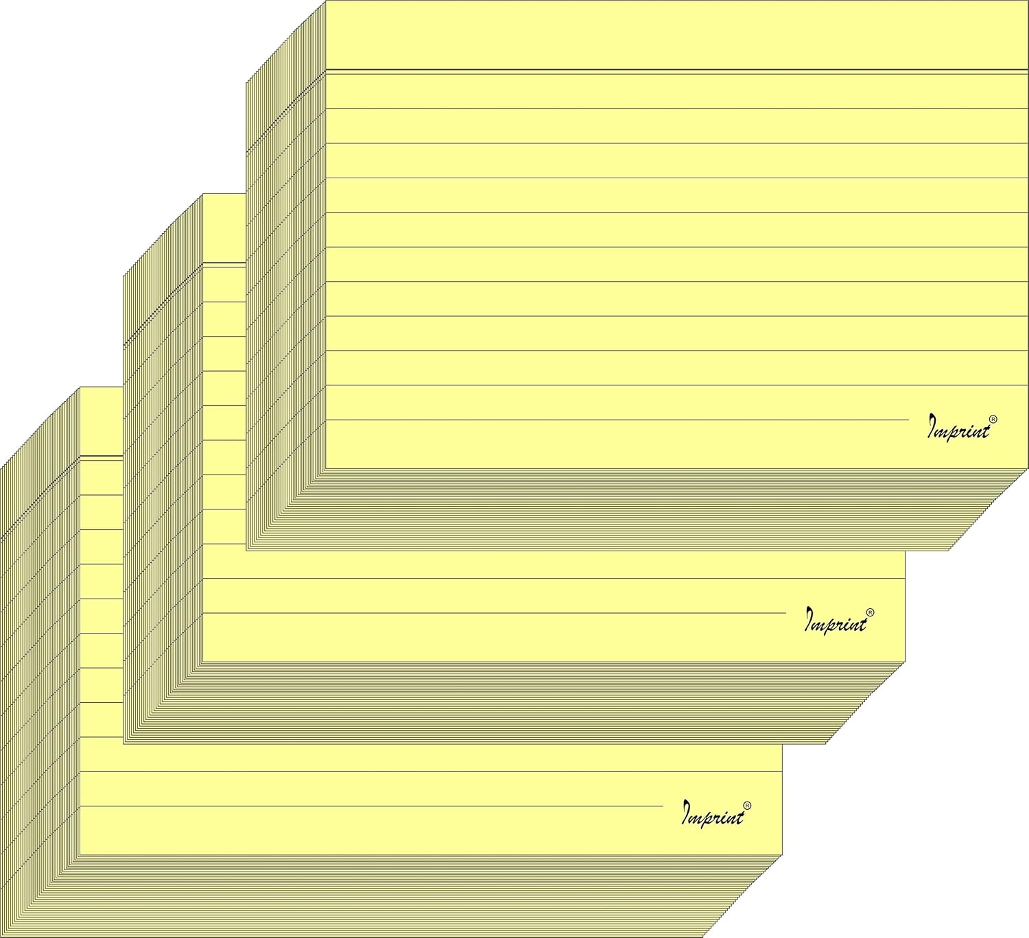 IMPRINT Single Side Ruled Index Cards, Off White Color, 4 Inches x 6 ...