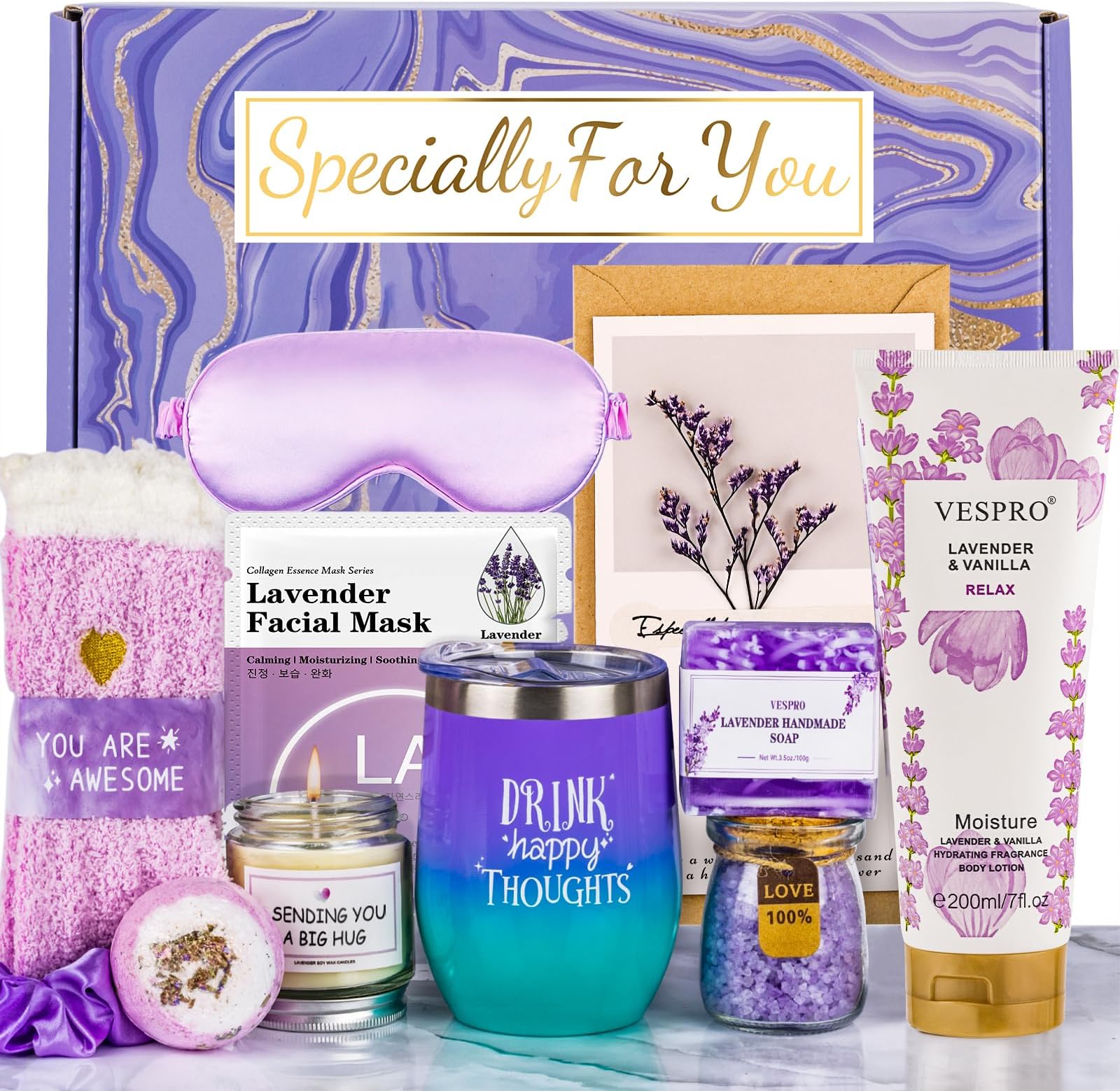Amazon.com : Spa Bath And Body Gift Set with Rose Garden Scent For ...
