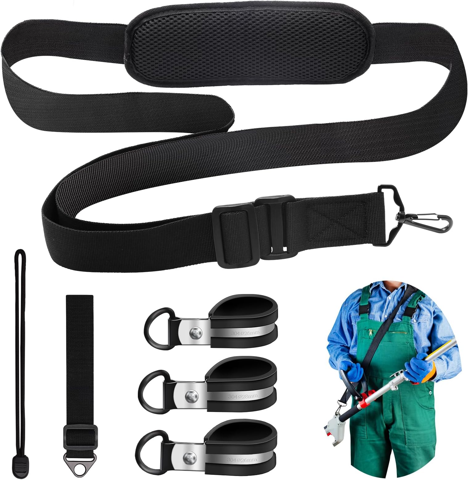 Amazon.com: Shoulder Strap Trimmer Strap Blower Straps Strap Universal ...
