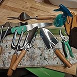 Amazon.com : Grenebo All-in-One Garden Tool Set with Tools Organizer Belt Adjustable, 10-Piece ...