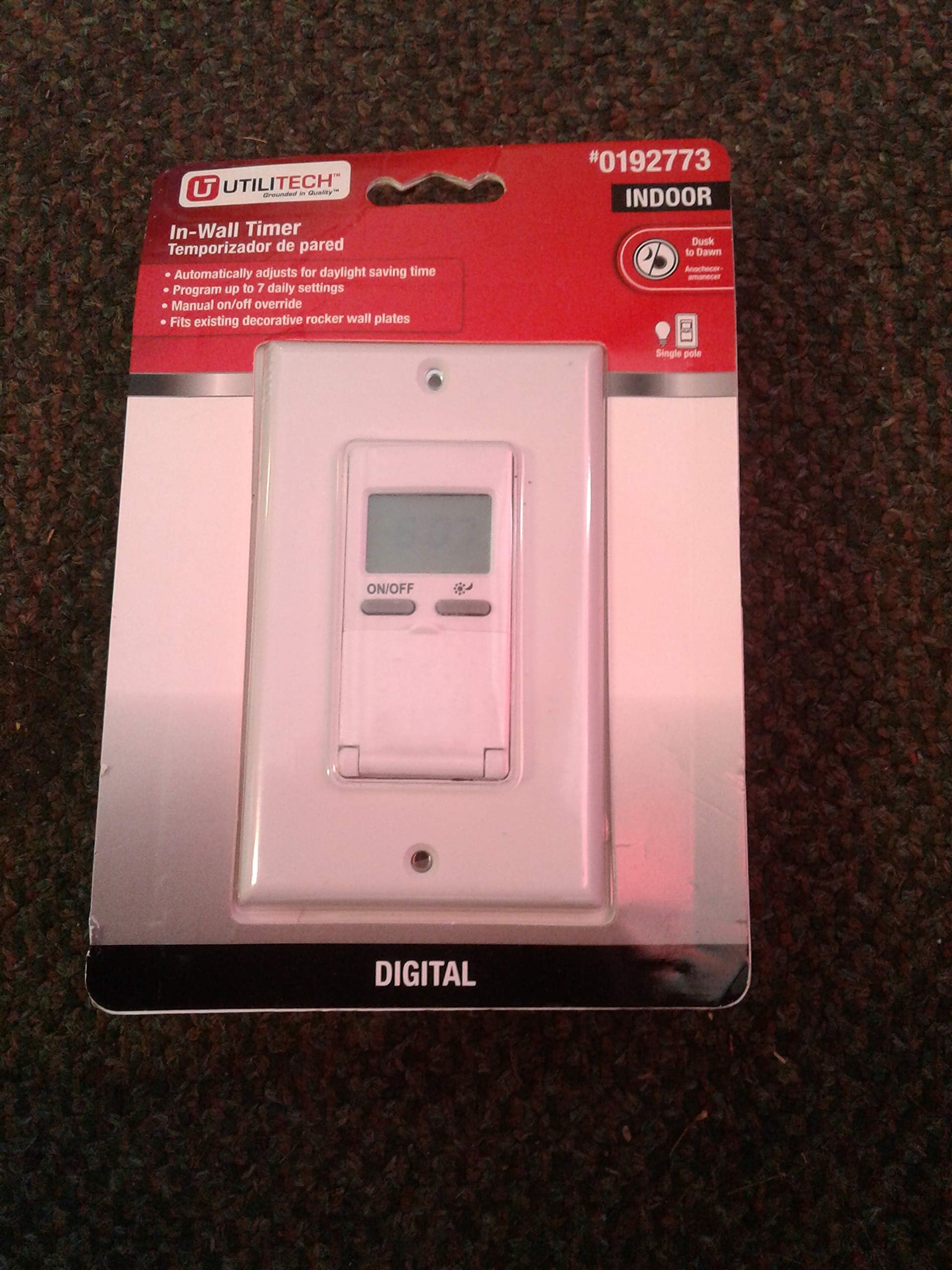 Utilitech In-Wall Timer #0192773 Digital - Amazon.com