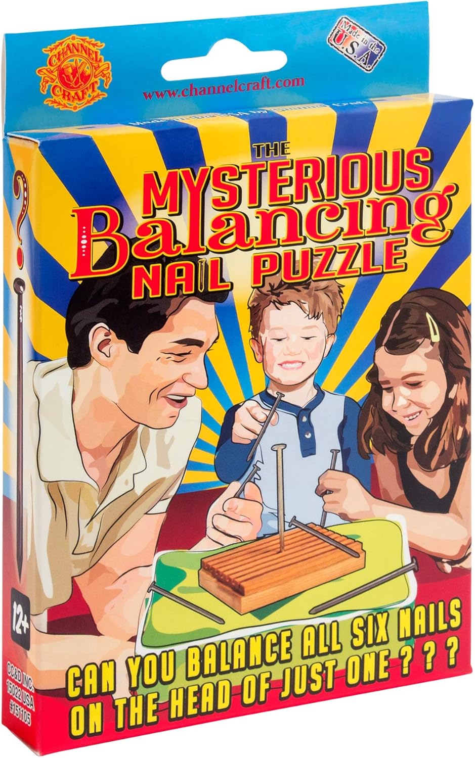 Amazon.com: Channel Craft Mysterious Balancing Nail Puzzle : Toys & Games