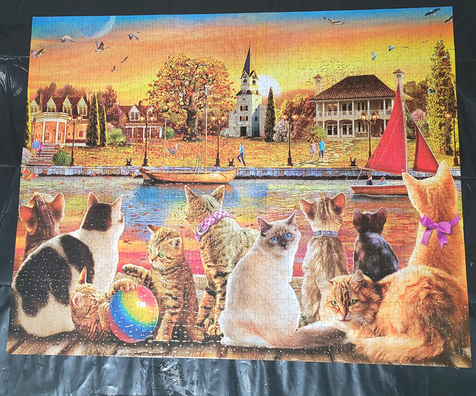 Vermont Christmas Company Dockside Cats Jigsaw Puzzle 1000 Piece ...