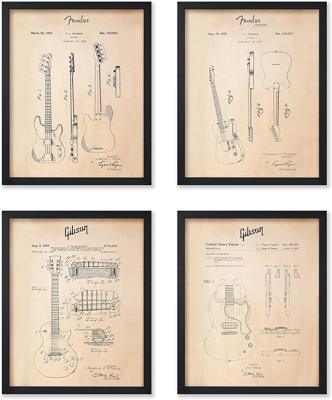 Amazon.com: Poster Master 4-Piece Vintage Music Poster - Retro ...