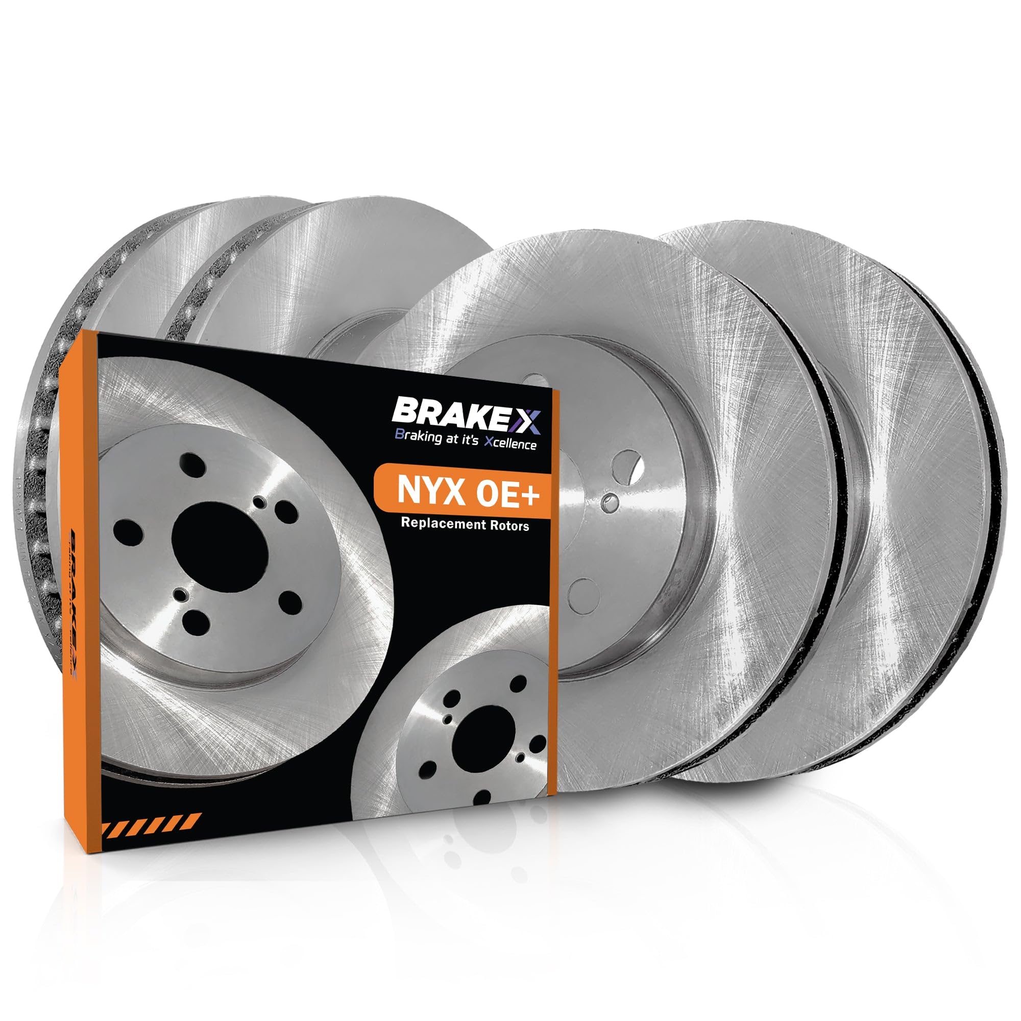 Amazon.com: [Front and Rear] Brake X Replacement Brake Rotors Kit ...