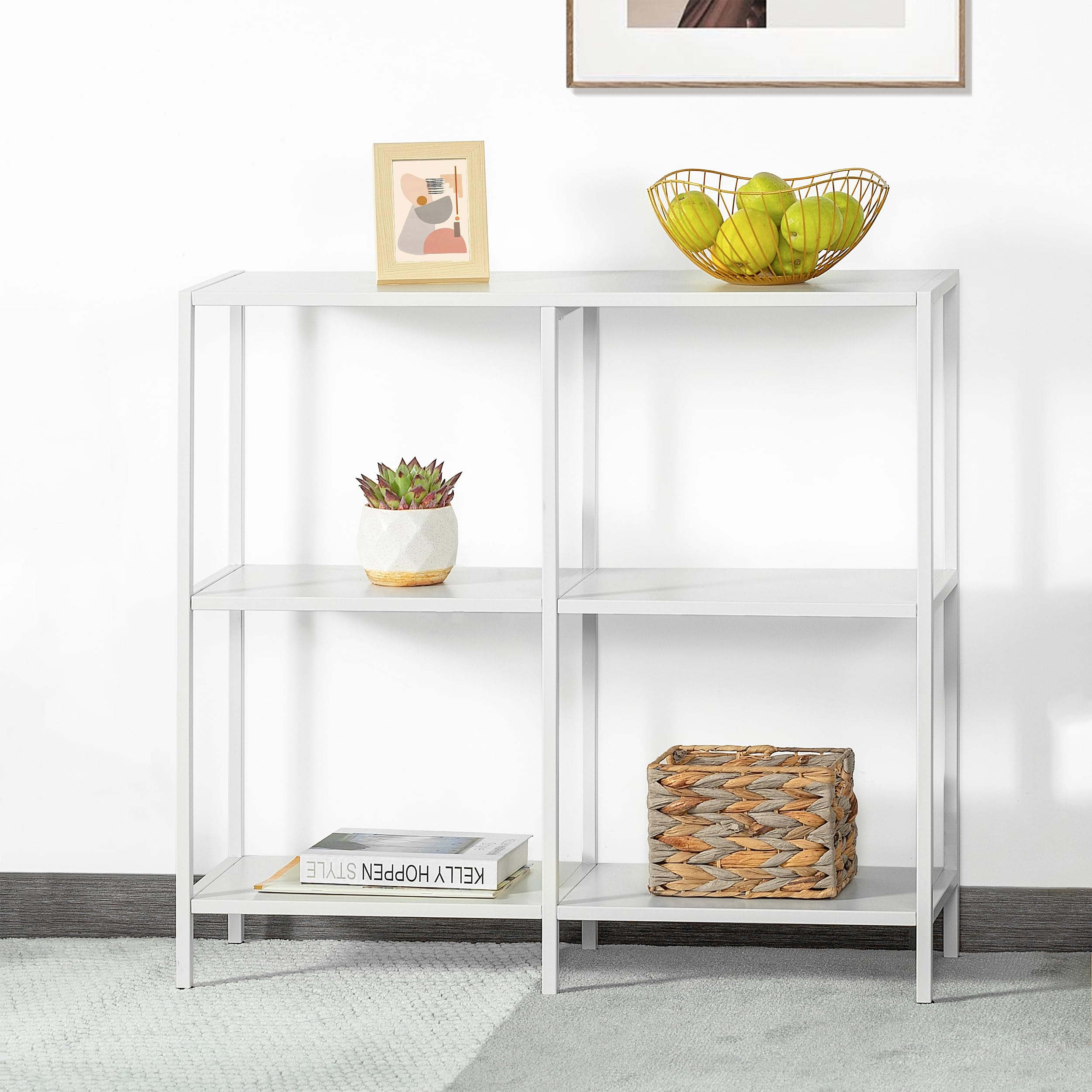 Amazon.com: HDANI 31.5 Inches Metal Console Table with 3 Tier Storage ...