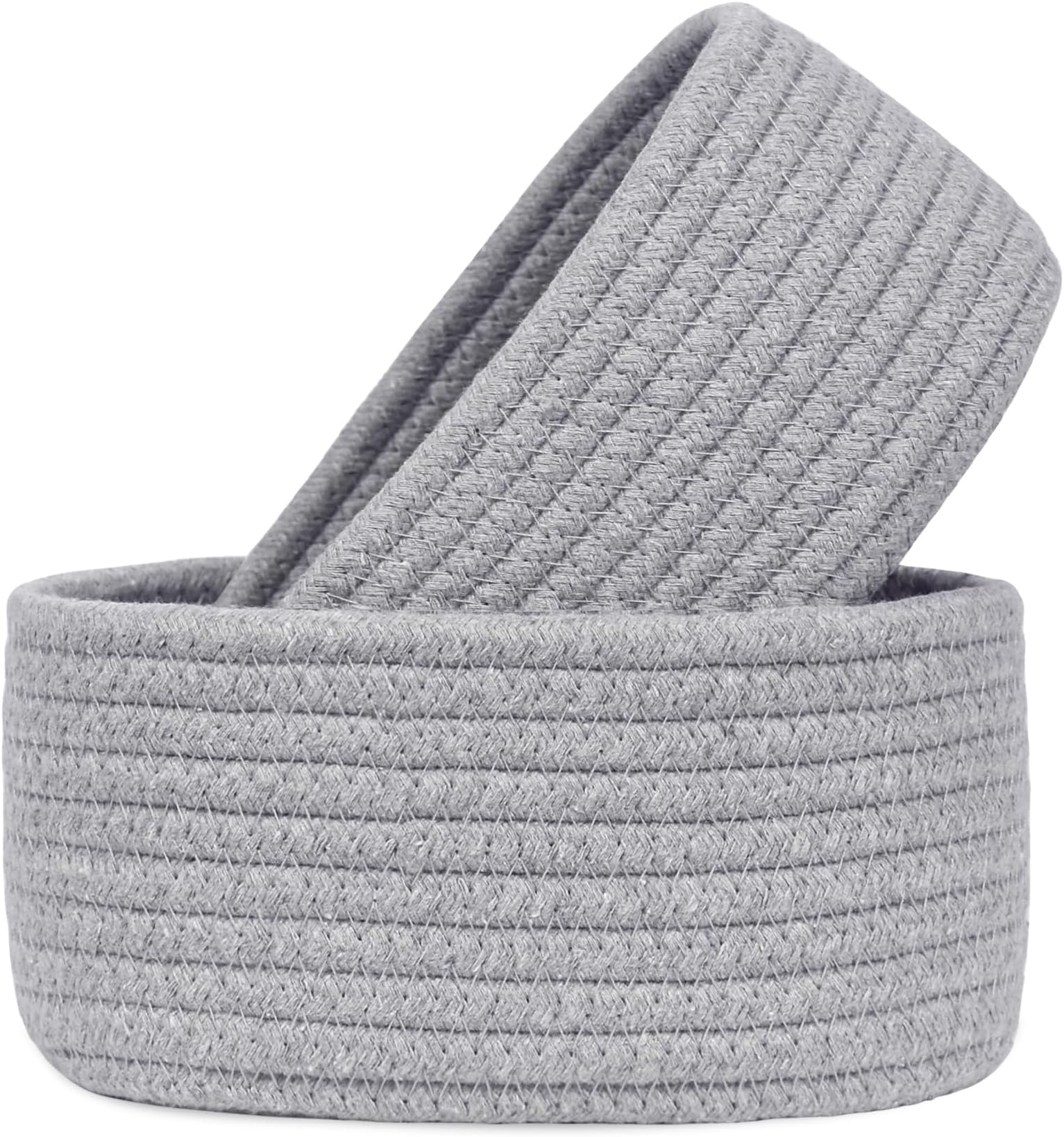 Amazon.com : VOOWO Set of 5 Rope Basket, Woven Rope Baskets for Storage ...