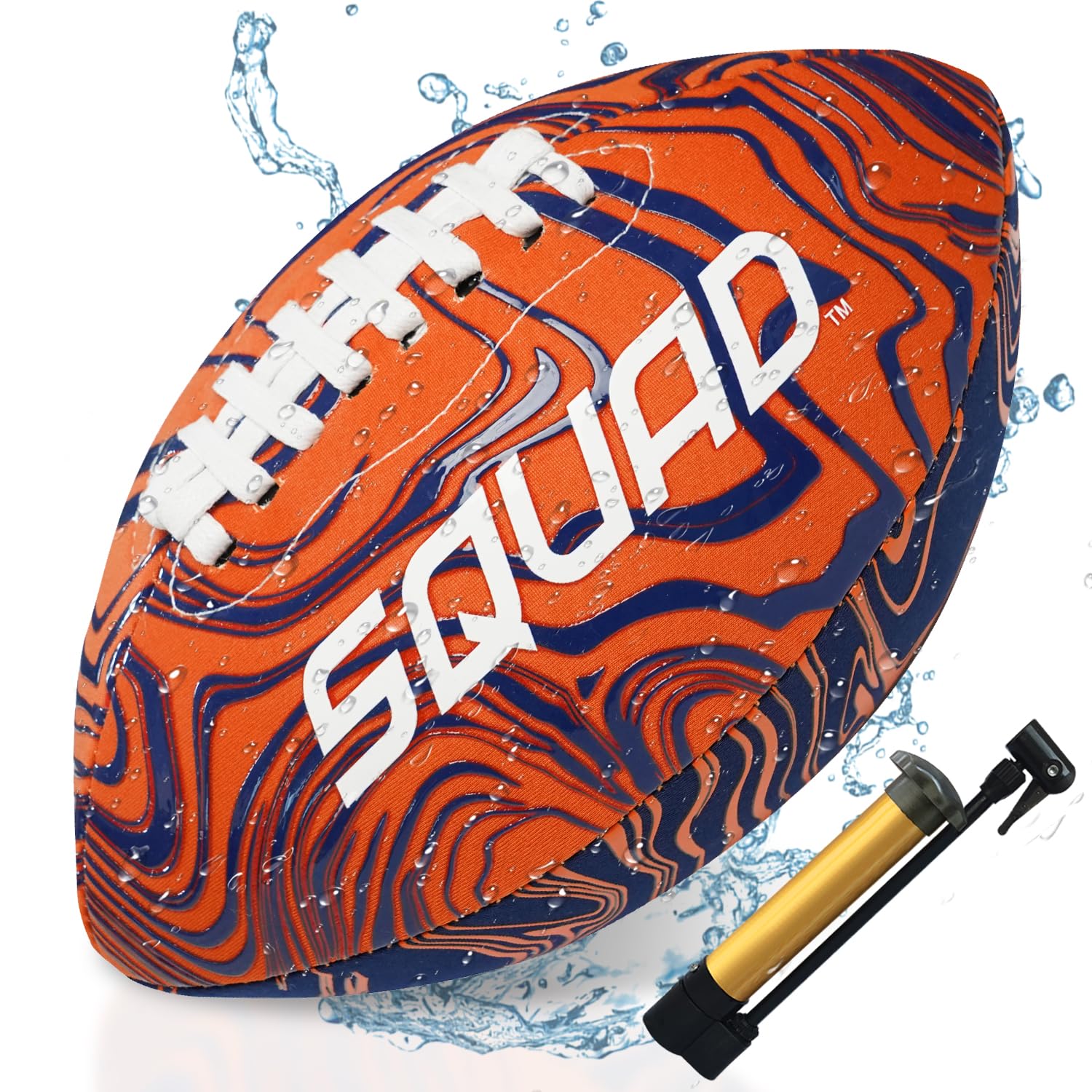 Amazon.com: SQUAD Waterproof Football for Pool & Beach, Durable Fun ...