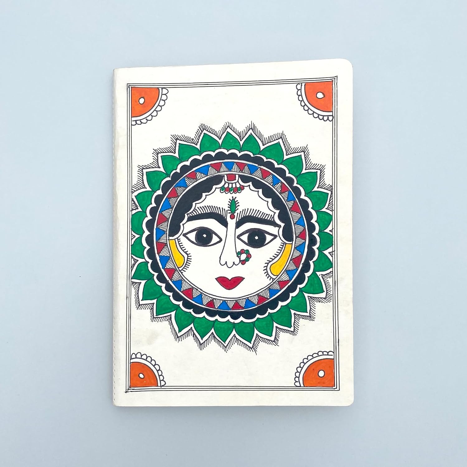 Mythila Hand-Painted A5 Notebook/Soft Cover 96 Pages/Unruled/Madhubani ...